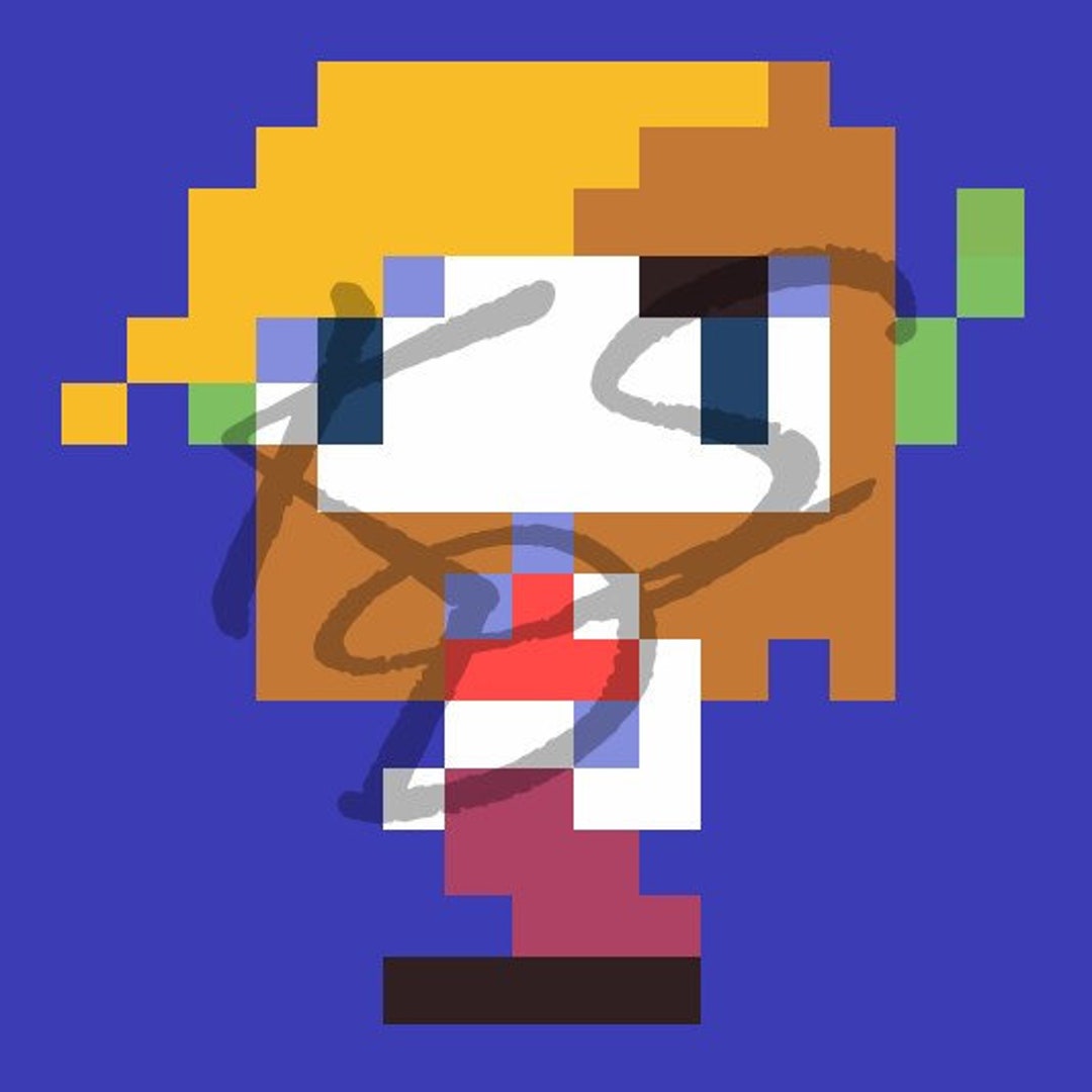 Cave Story - Curly Brace Cross Stitch Pattern - Etsy