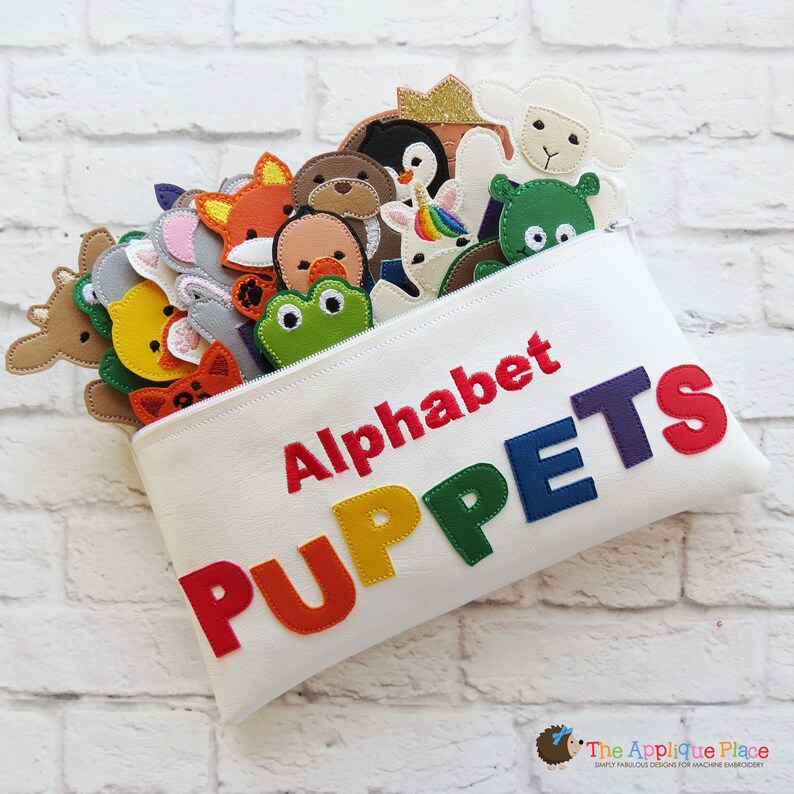 PATTERN Set of 26 Alphabet Hand and Finger Puppets in the Hoop - Etsy