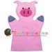Pig Hand and Finger Puppet in the Hoop Machine Embroidery Applique ...