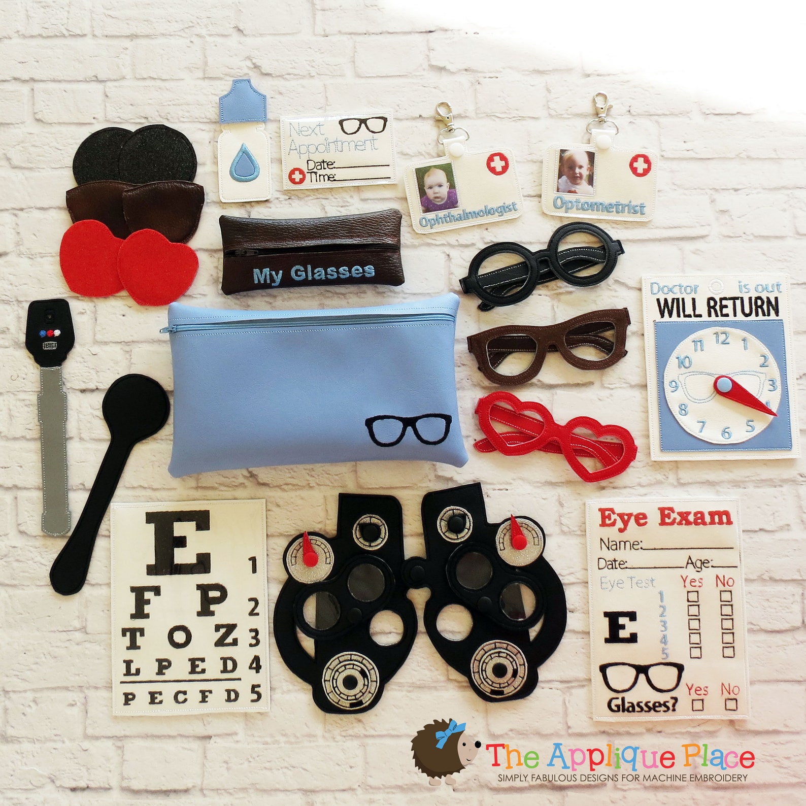ITH Eye Doctor Play Set Embroidery Pattern - Pretend Play - Machine ...
