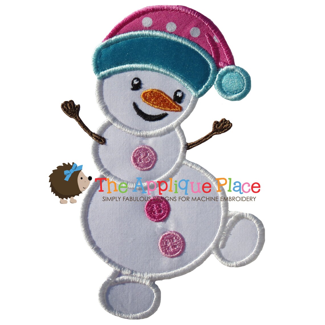 Snowman 5 Applique Design Instant Digital Download File for | Etsy