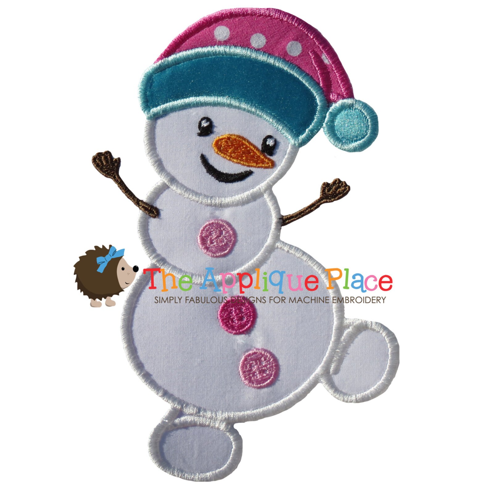 Snowman 5 Applique Design , Instant Digital Download File for Machine ...