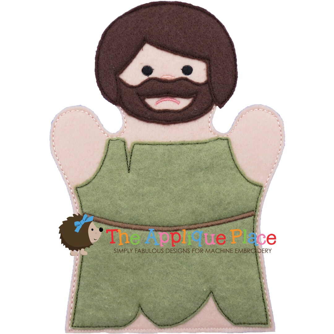 Bible Puppet Embroidery Pattern - Thief - Hand and Finger Puppet - in ...