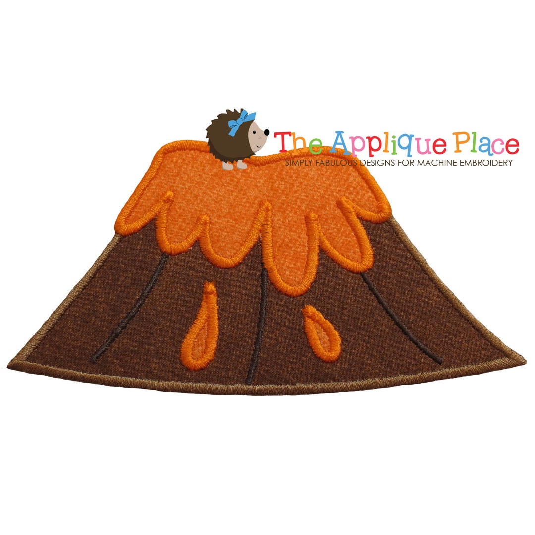Volcano Applique Design , Instant Digital Download File for Machine ...