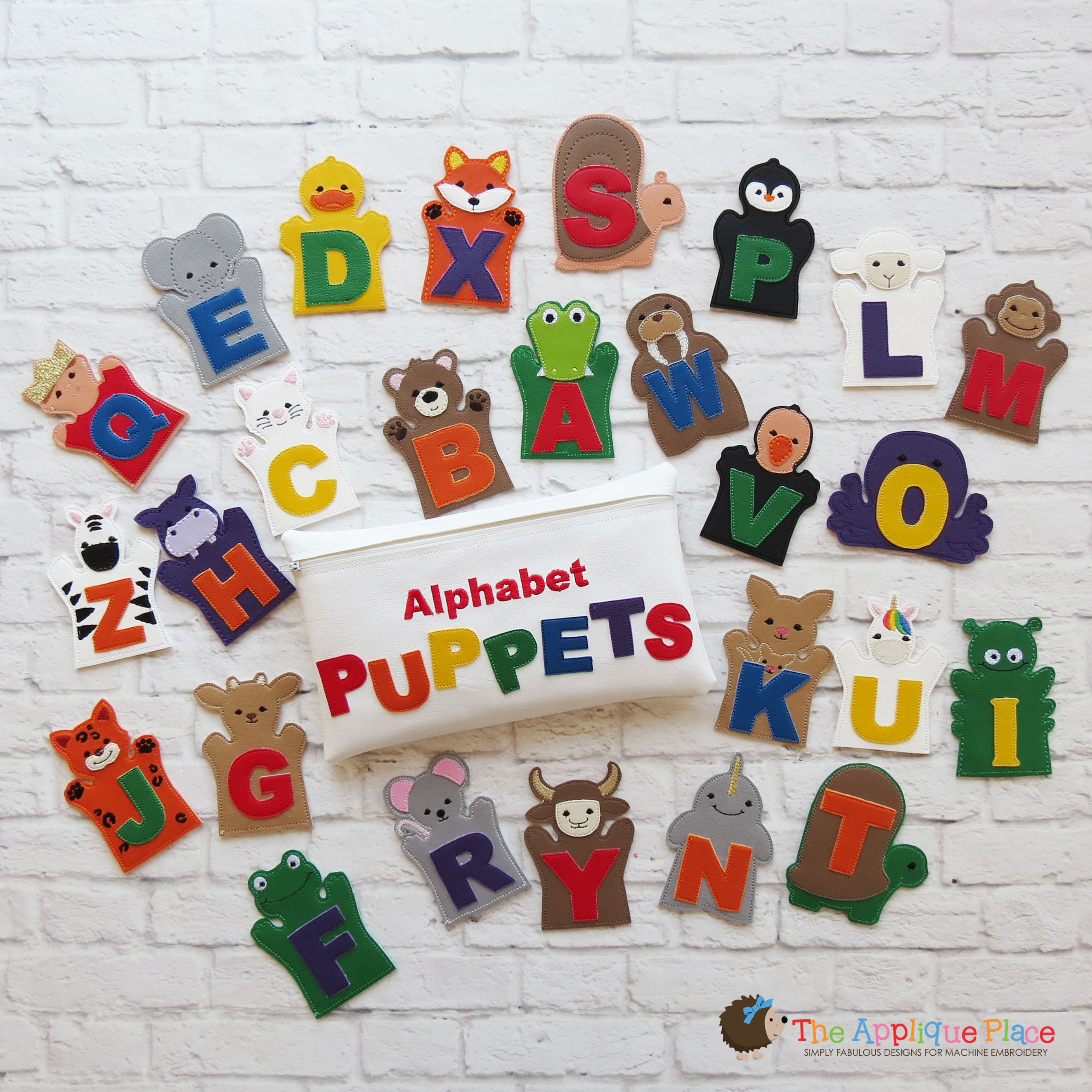 Finger Puppets Embroidery Design - Alphabet Finger Puppets - in the ...