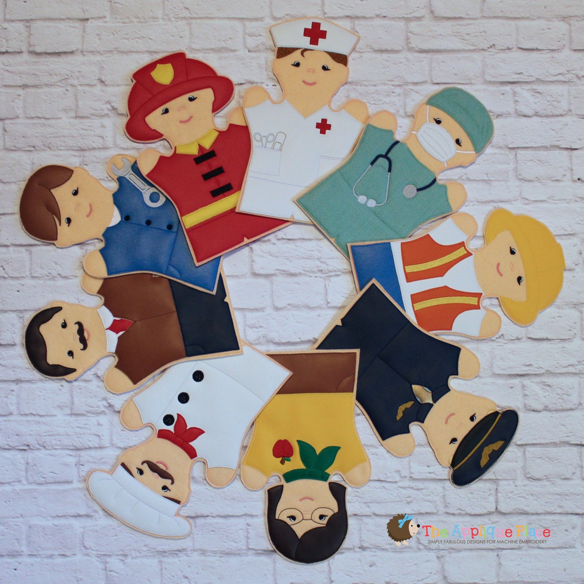 PATTERN Set of - Jobs and Occupations - Hand and Finger Puppets, in the ...