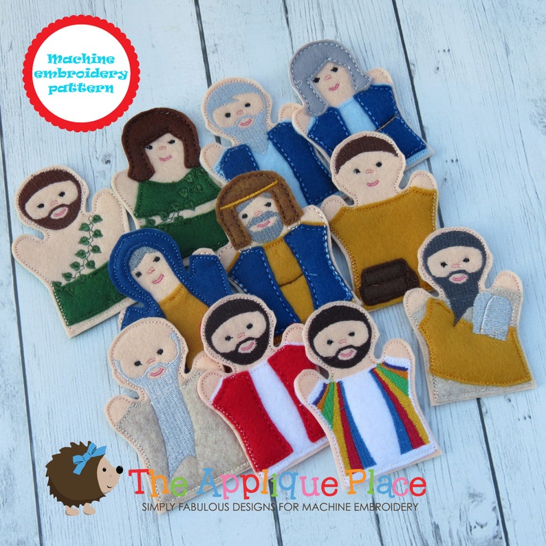 Finger Puppets Embroidery Design Ancient Bible Characters - Etsy