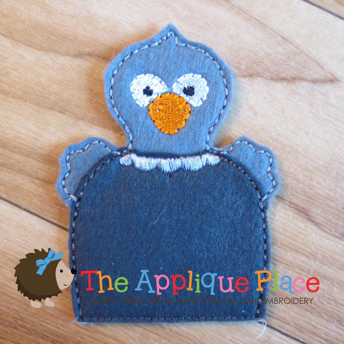 Ostrich Hand and Finger Puppet in the Hoop Machine Embroidery Applique ...