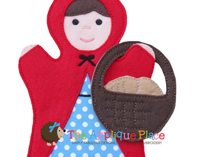 Little Red Hen Finger Puppets in the Hoop Machine Embroidery Design ...