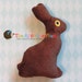 Chocolate Bunny Embroidery PATTERN * Softie Stuffie Plushie * in the ...