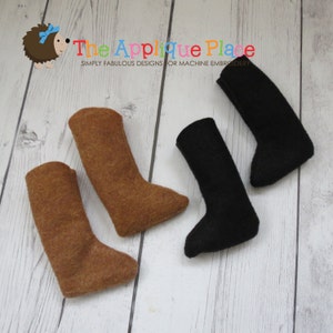Doll Clothing Pattern - in the Hoop ITH * Boots * for * 14 INCH DOLLS ...