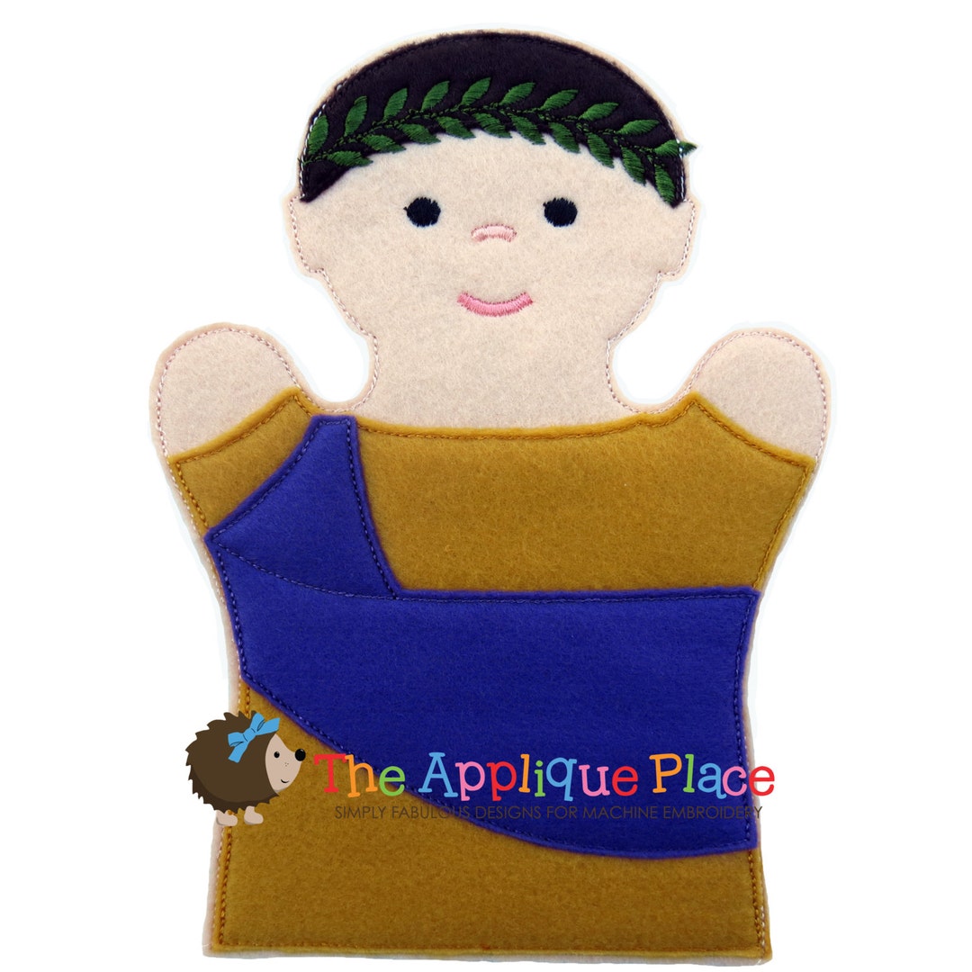 Julius Caesar Hand and Finger Puppet in the Hoop Machine Embroidery ...