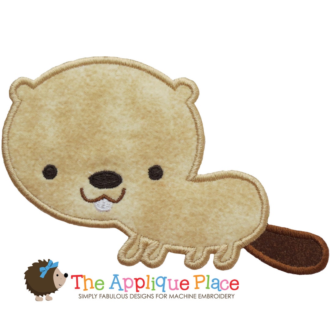 Beaver Applique Design Instant Digital Download File for Machine ...