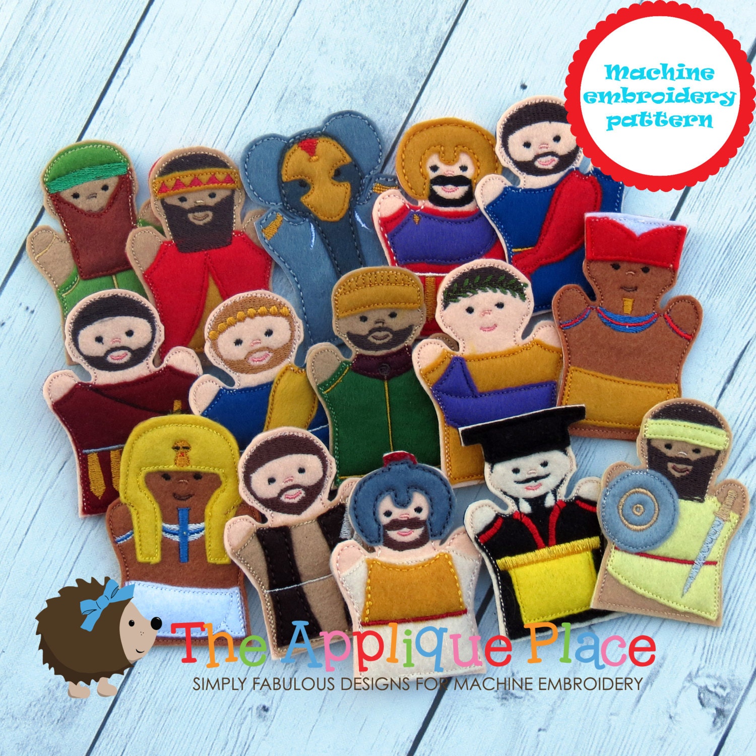 Finger Puppets Embroidery Design Ancient People Finger - Etsy