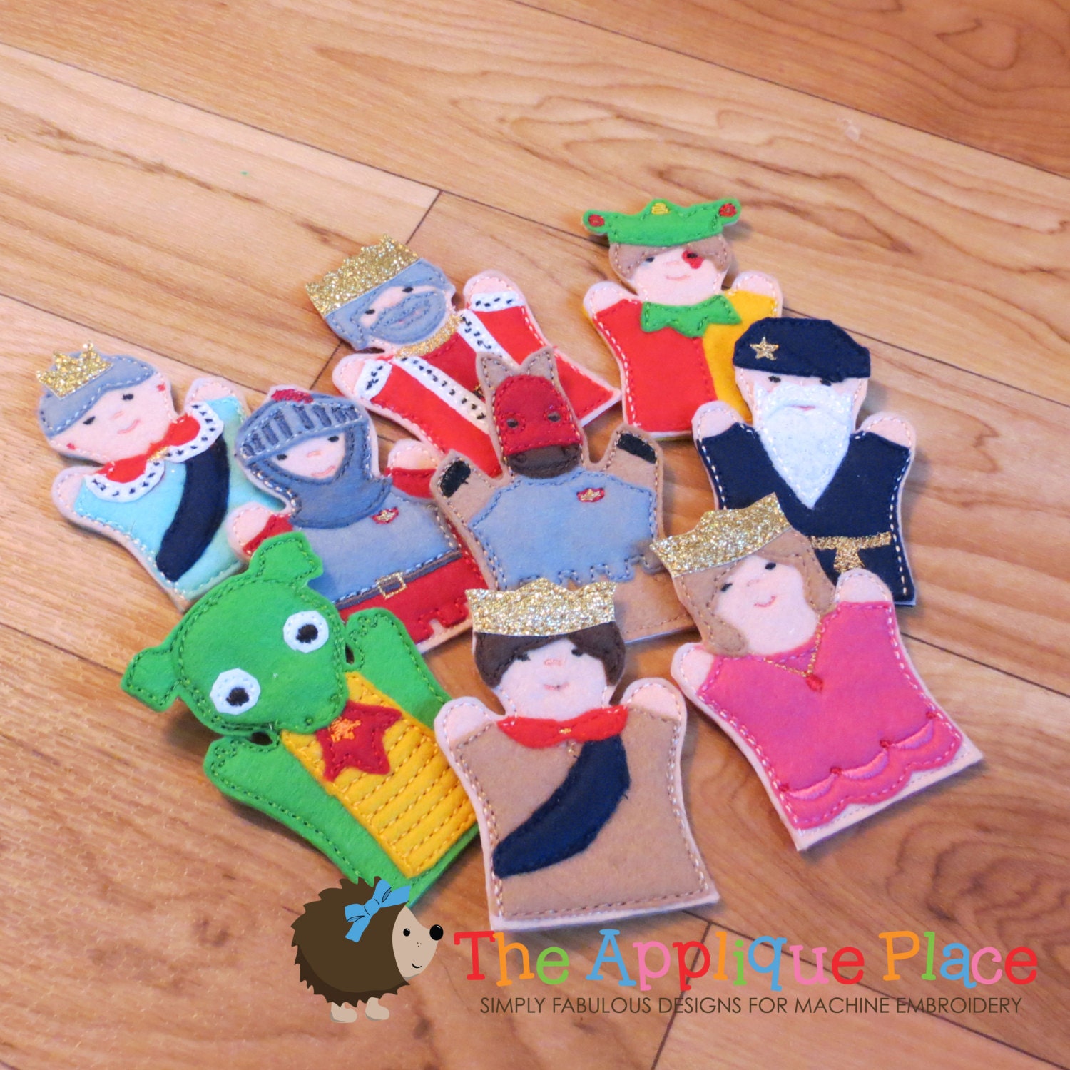 Finger Puppets Embroidery Design Castle Finger Puppets in - Etsy