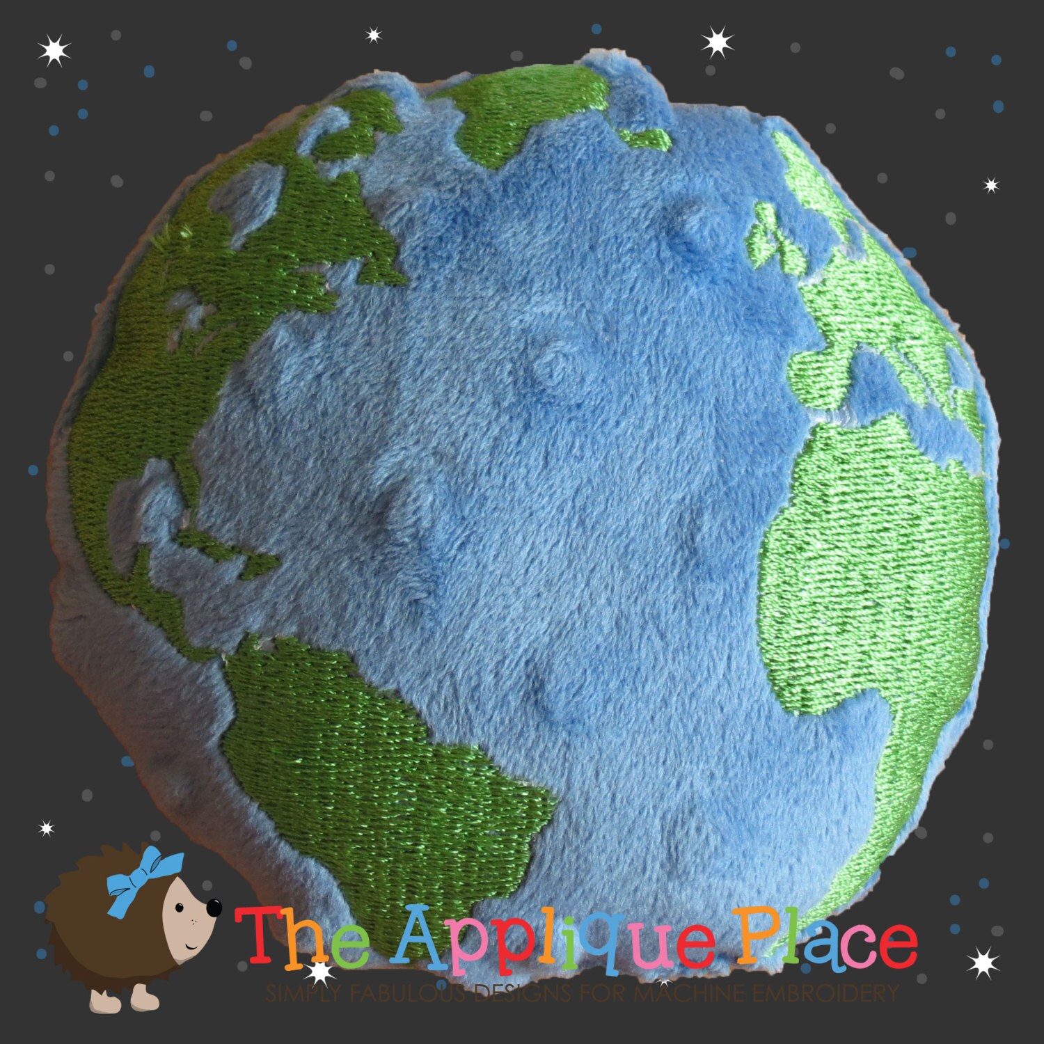 Earth Embroidery PATTERN Softie Stuffie Plushie In The | Etsy