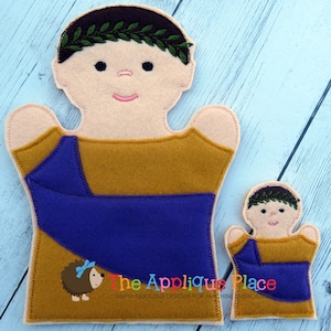 Julius Caesar Hand and Finger Puppet in the Hoop Machine Embroidery ...
