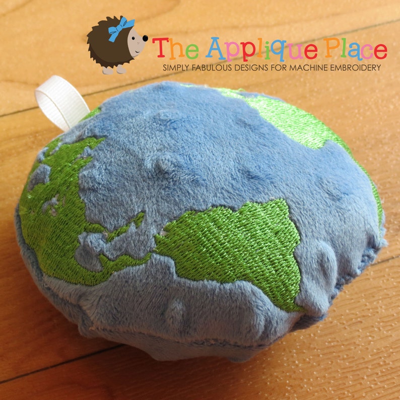 Earth Embroidery PATTERN Softie Stuffie Plushie In The | Etsy