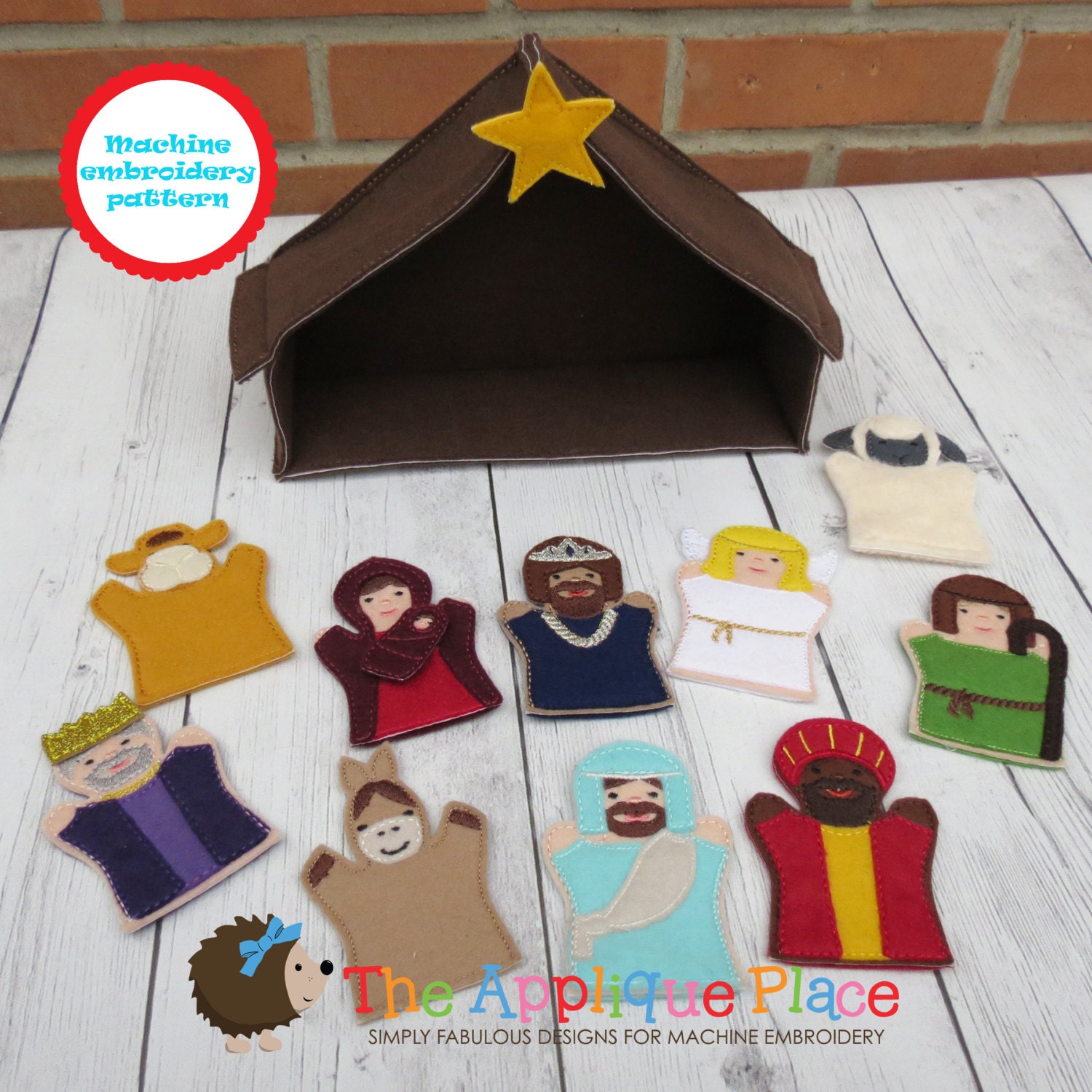 Finger Puppets Embroidery Design Nativity Finger Puppets - Etsy