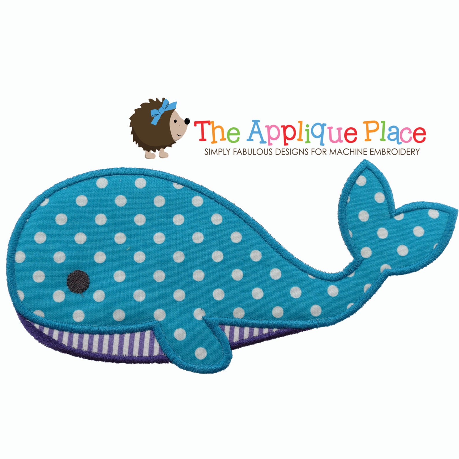 Whale Applique Design , Instant Digital Download File for Machine ...