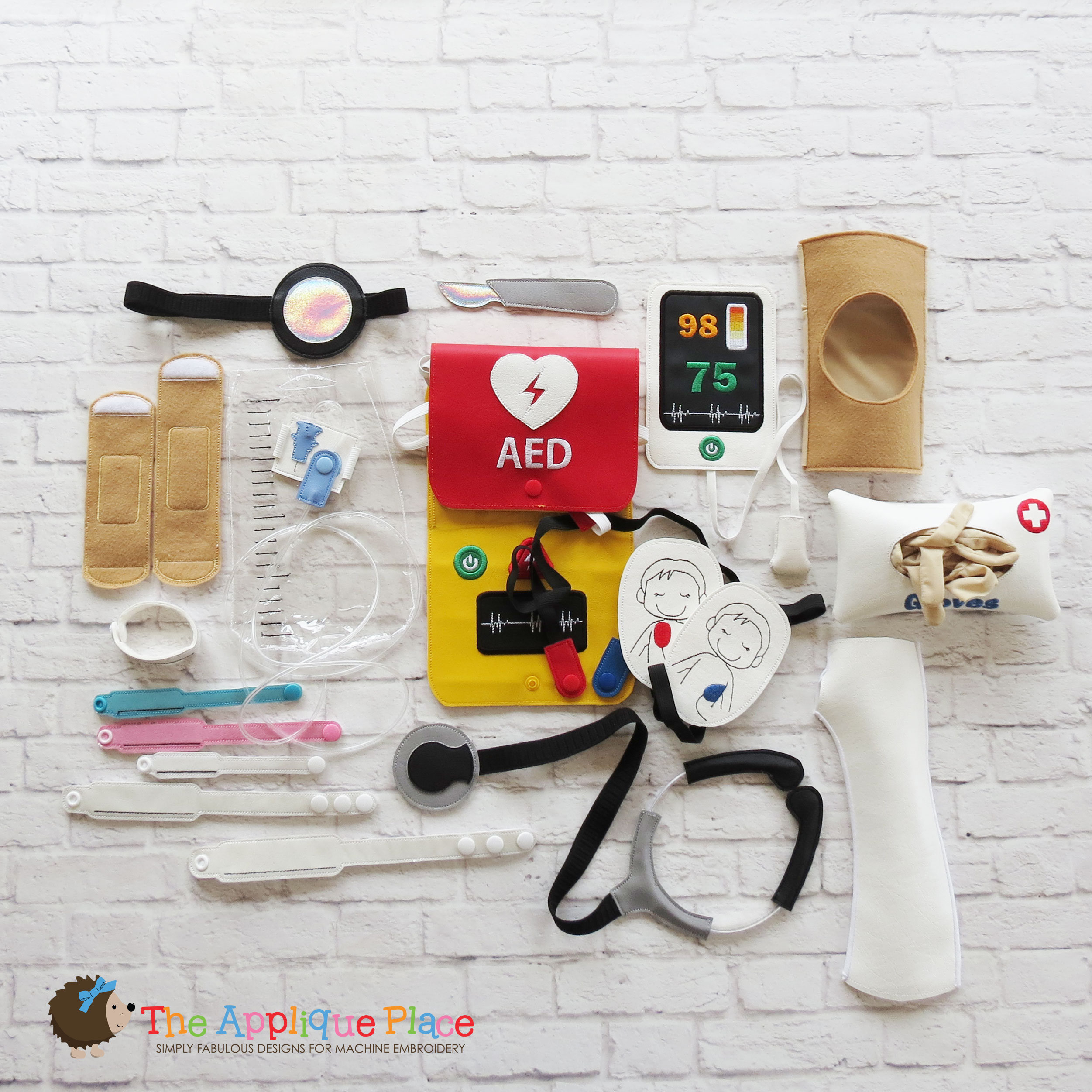 ITH Hospital Play Set Embroidery Pattern Pretend Play | Etsy