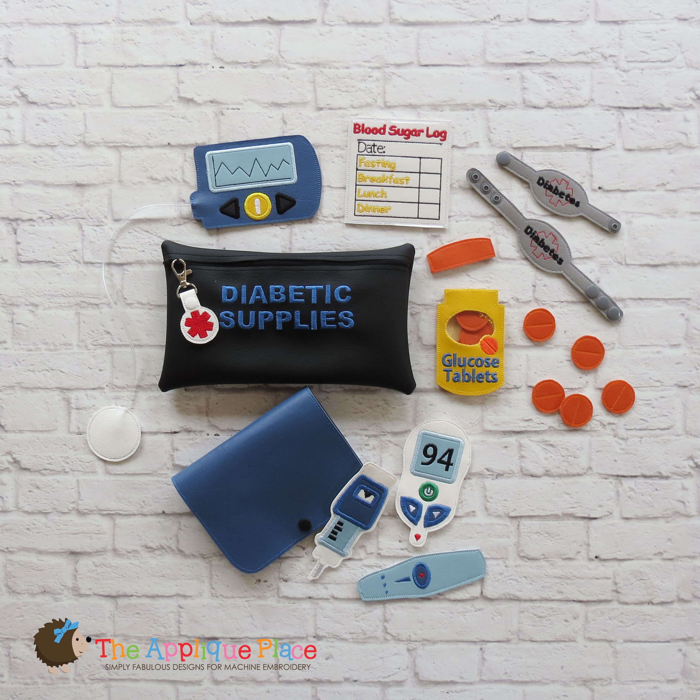 ITH Diabetes Play Set Embroidery Pattern Pretend Play | Etsy
