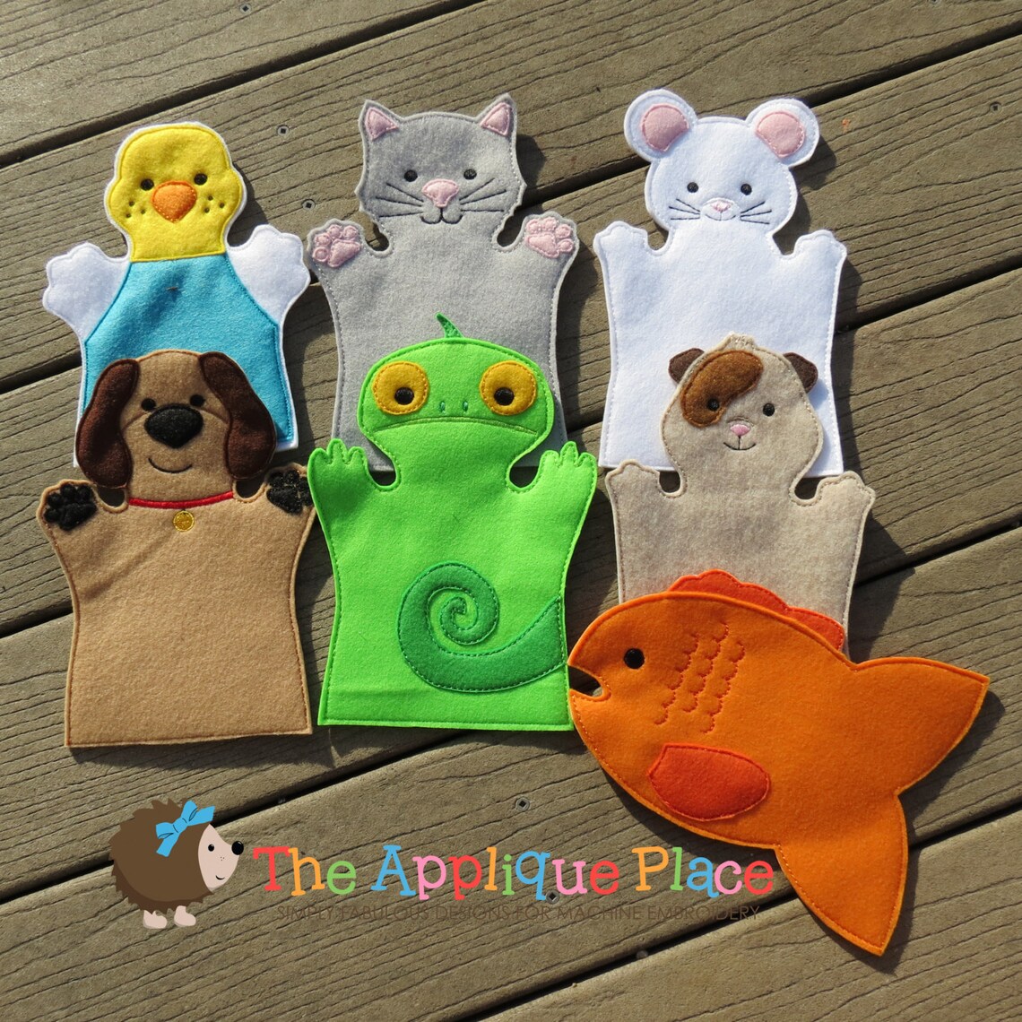 PATTERN Set of 7 Pet Hand and Finger Puppets in the Hoop ITH - Etsy