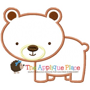 Brown Bear Applique Design Instant Digital Download File for - Etsy