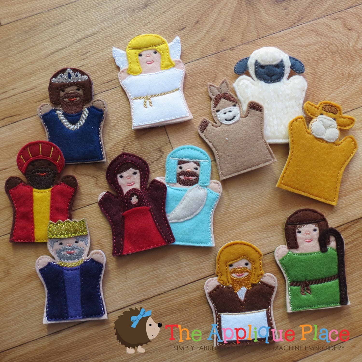 Finger Puppets Embroidery Design - Nativity Finger Puppets - in the ...