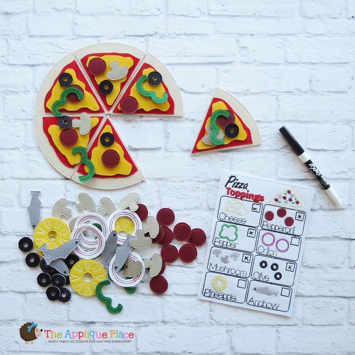 ITH Pizza Play Set Embroidery Pattern - Pretend Play - Machine ...