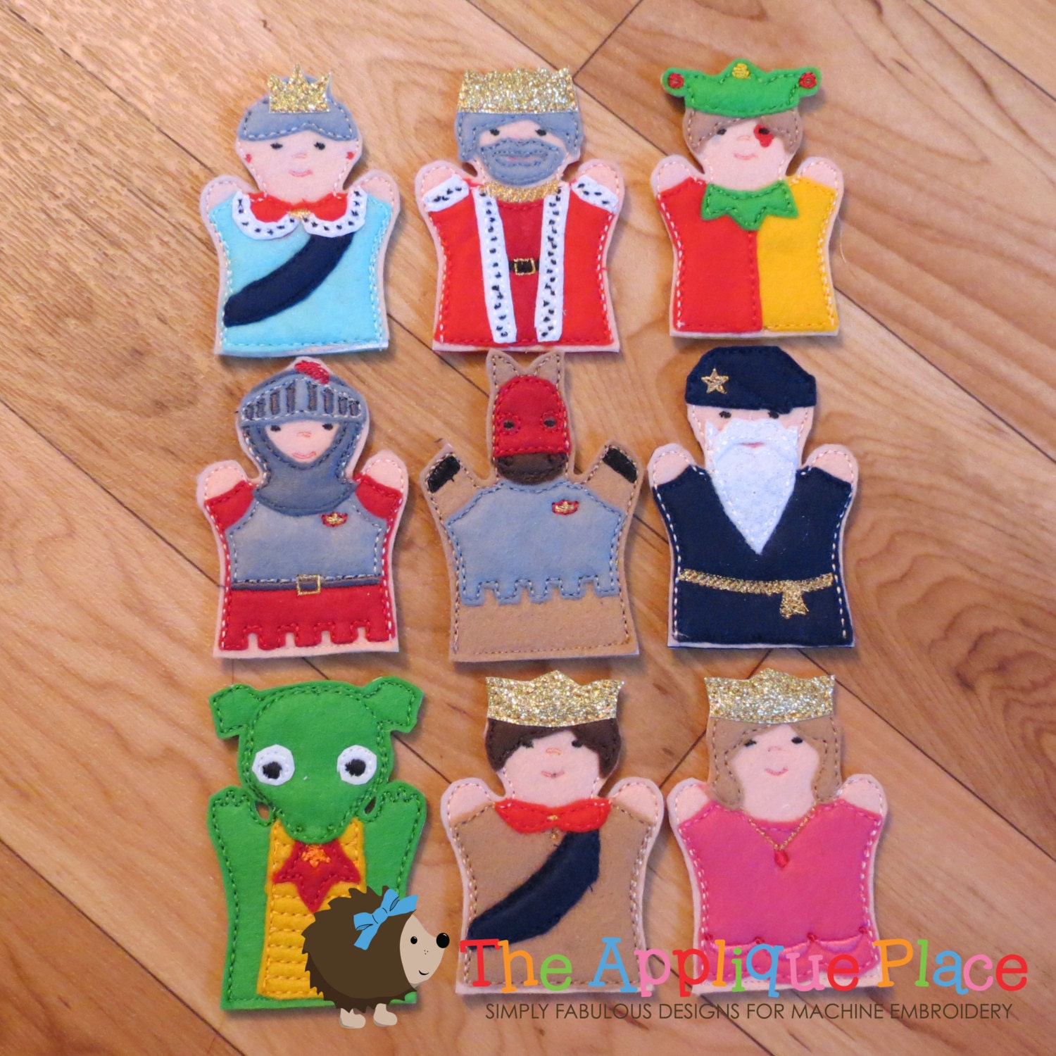Finger Puppets Embroidery Design Castle Finger Puppets in - Etsy