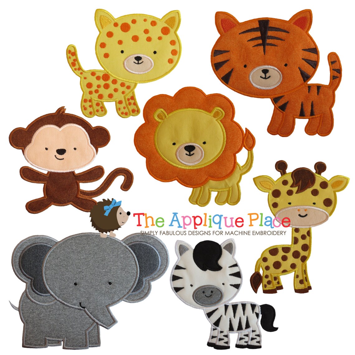 Safari Applique Design , Instant Digital Download File for Machine ...