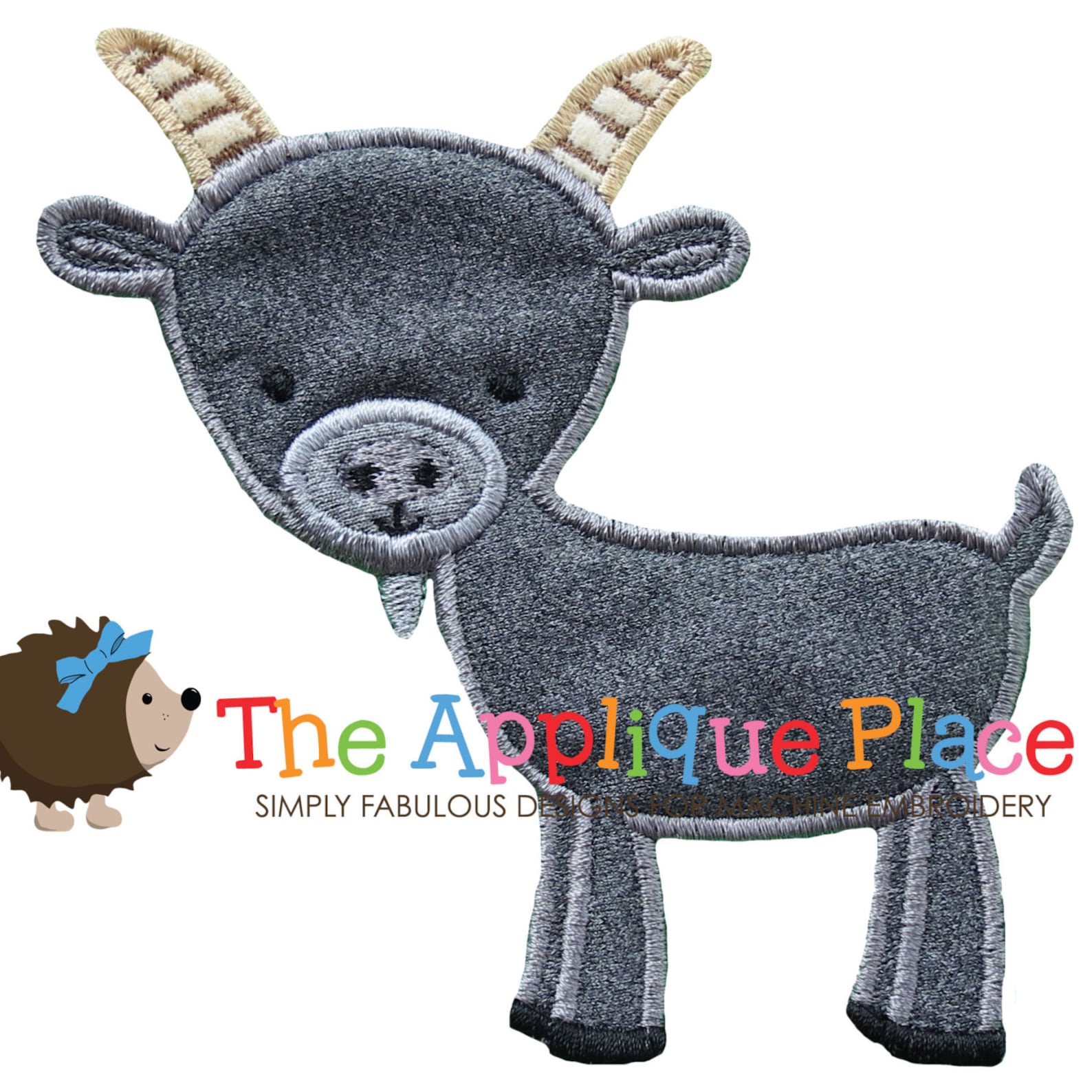 Goat Applique Design , Instant Digital Download File for Machine ...
