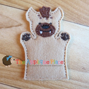 Hyena Hand and Finger Puppet in the Hoop Machine Embroidery Applique ...
