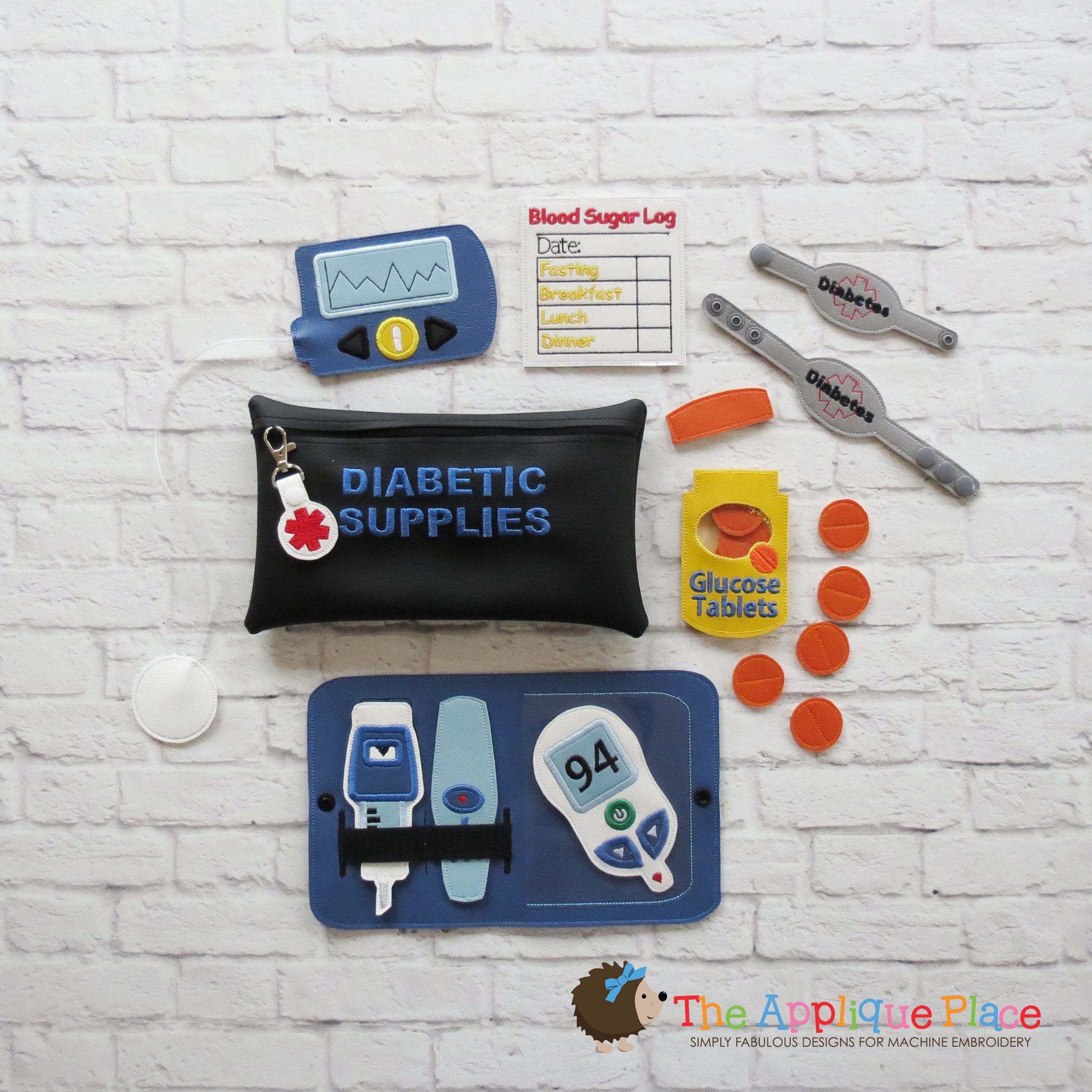 ITH Diabetes Play Set Embroidery Pattern Pretend Play | Etsy