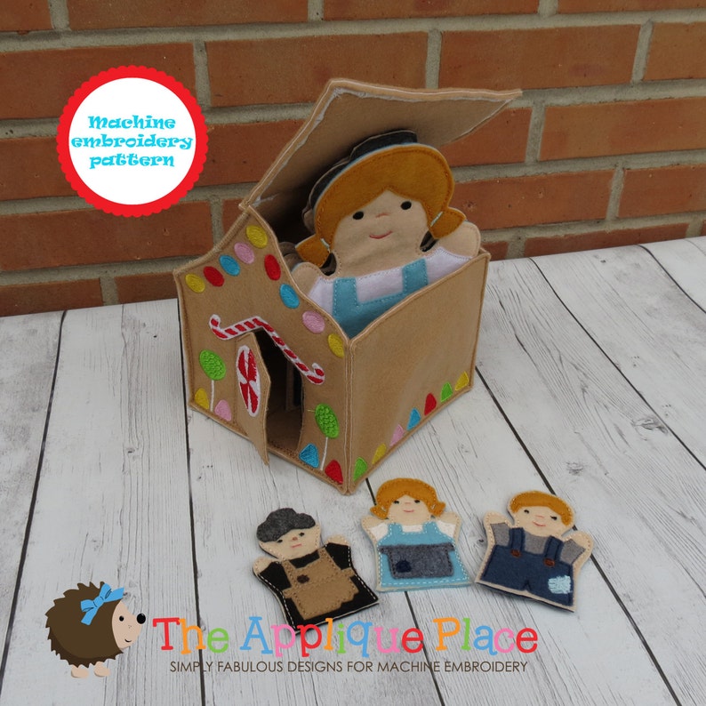 PATTERN Set of 3 Hansel and Gretel Hand and Finger Puppets ITH - Etsy