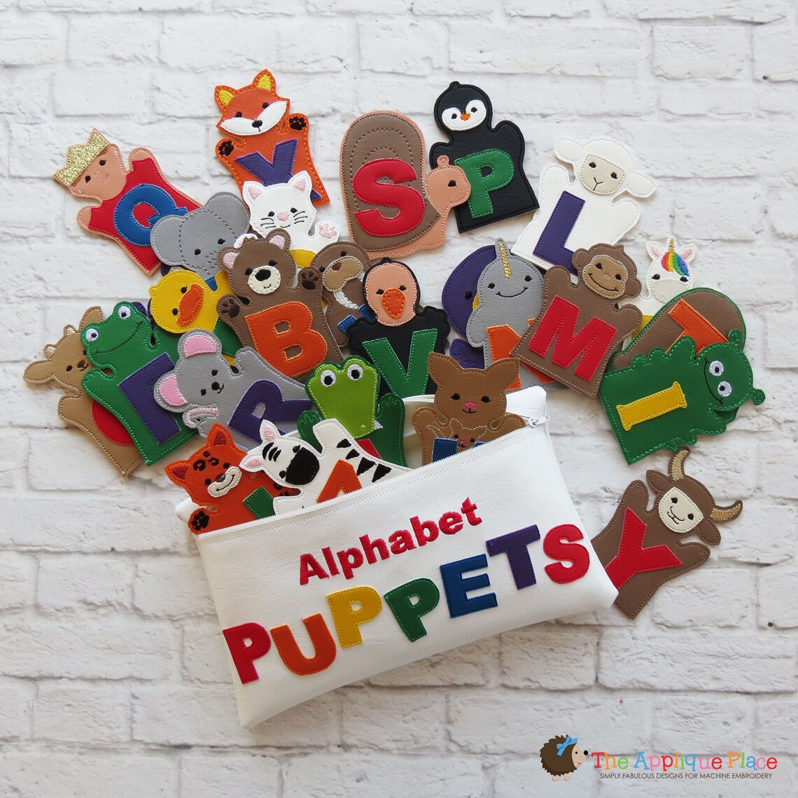 Finger Puppets Embroidery Design Alphabet Finger Puppets - Etsy