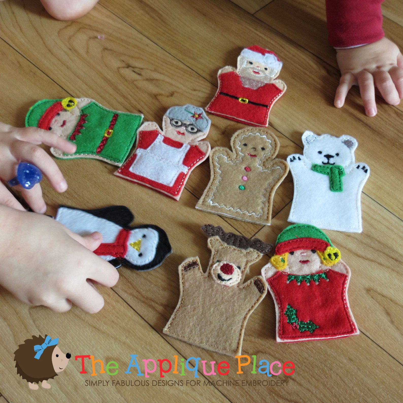 Finger Puppets Embroidery Design Christmas Finger Puppets - Etsy
