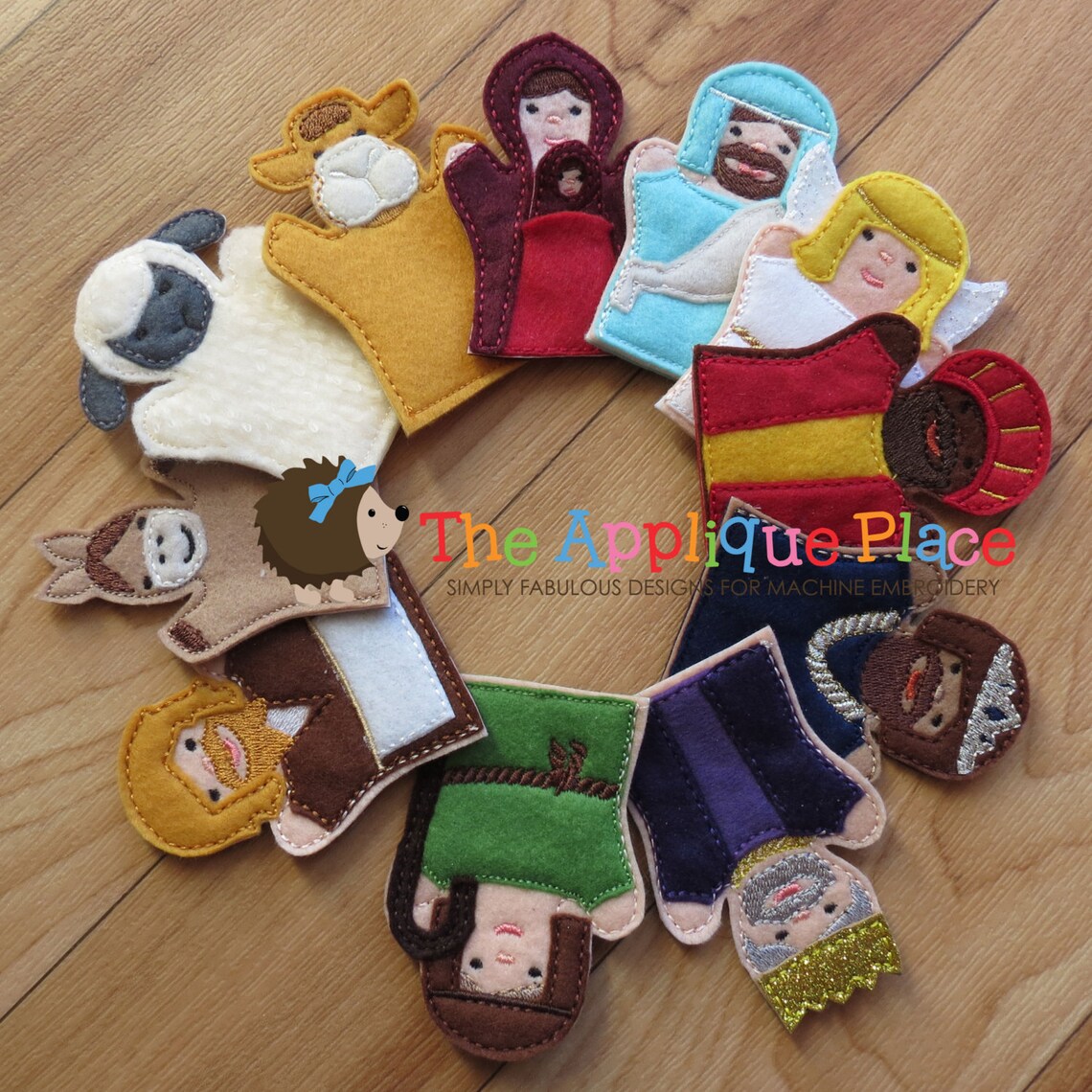 Finger Puppets Embroidery Design Nativity Finger Puppets - Etsy