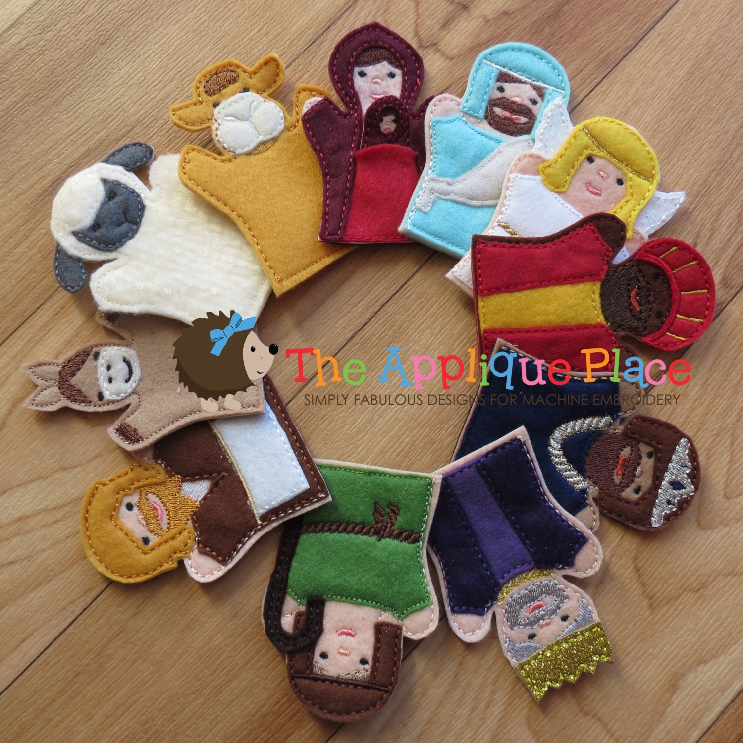 Finger Puppets Embroidery Design - Nativity Finger Puppets - in the ...