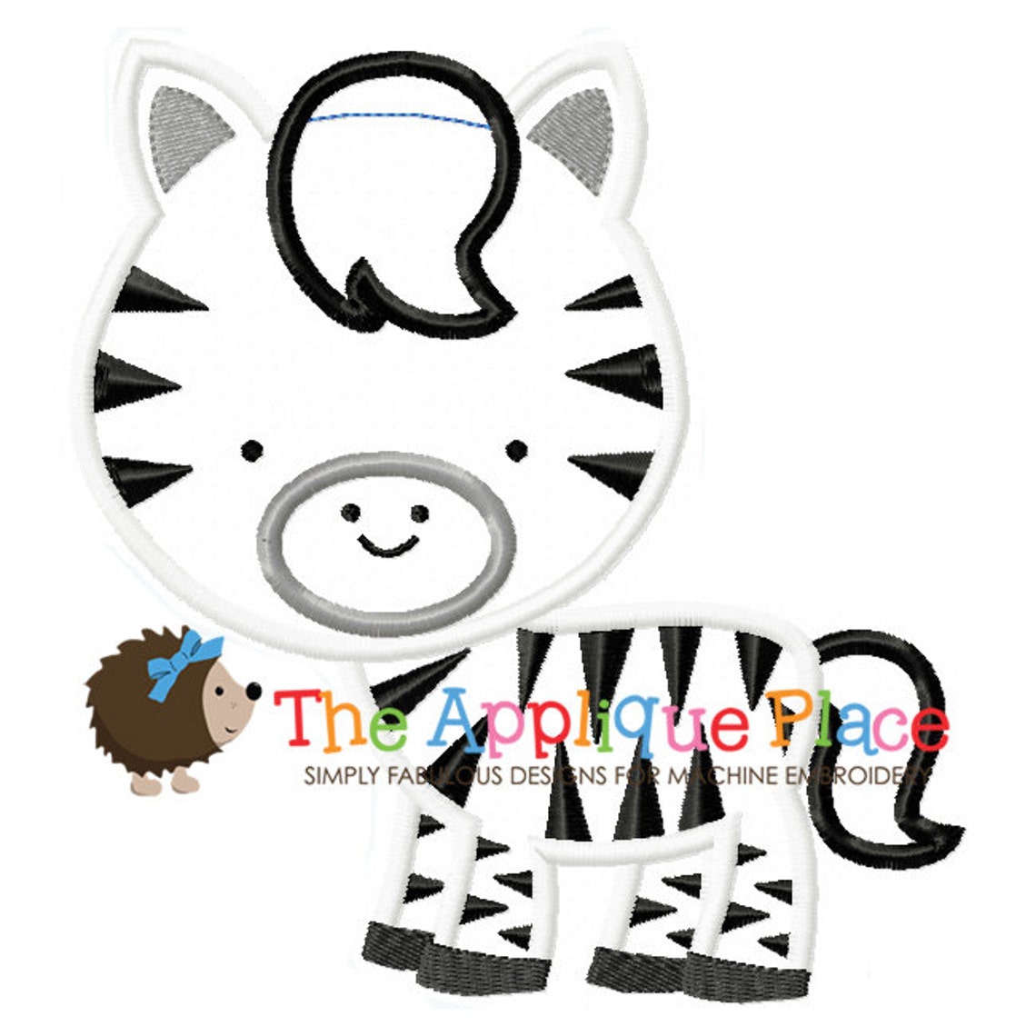 Zebra Applique Design , Instant Digital Download File for Machine ...