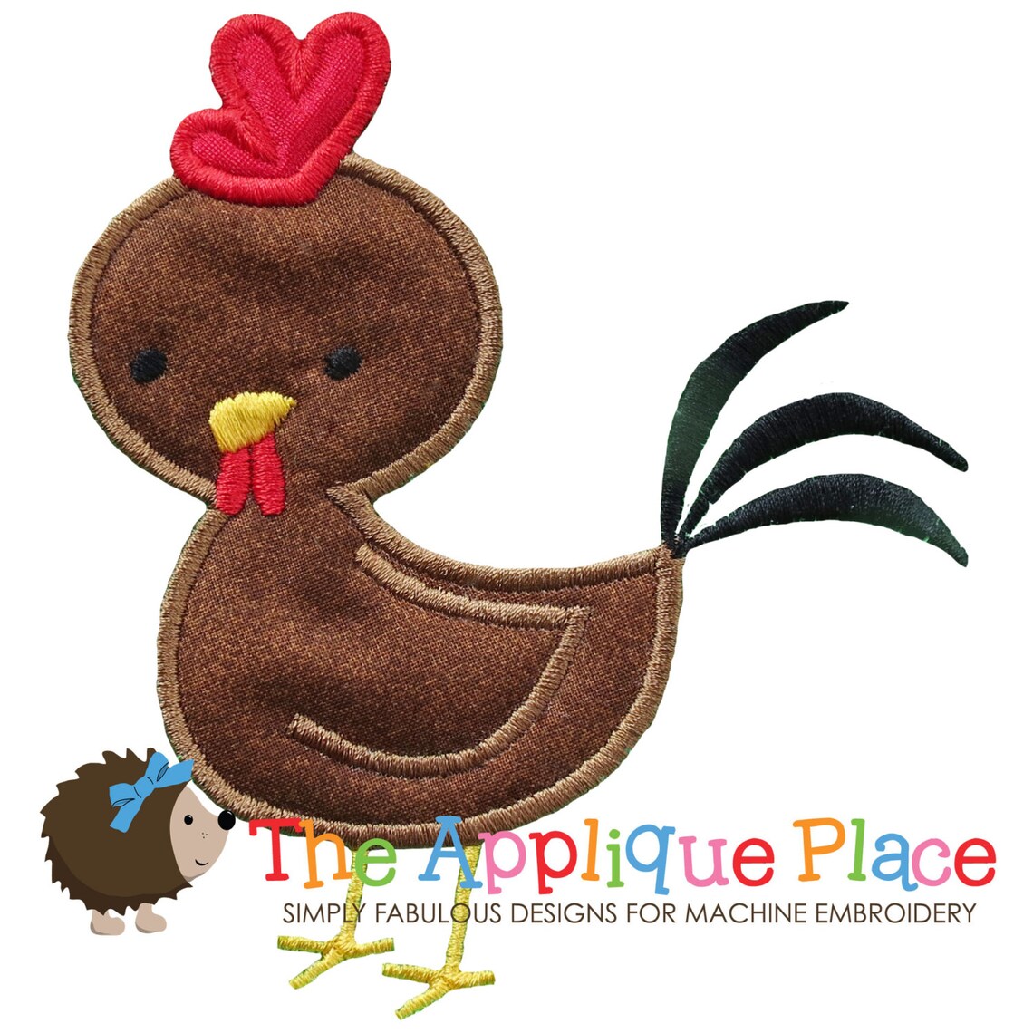 Rooster Applique Design Instant Digital Download File for | Etsy