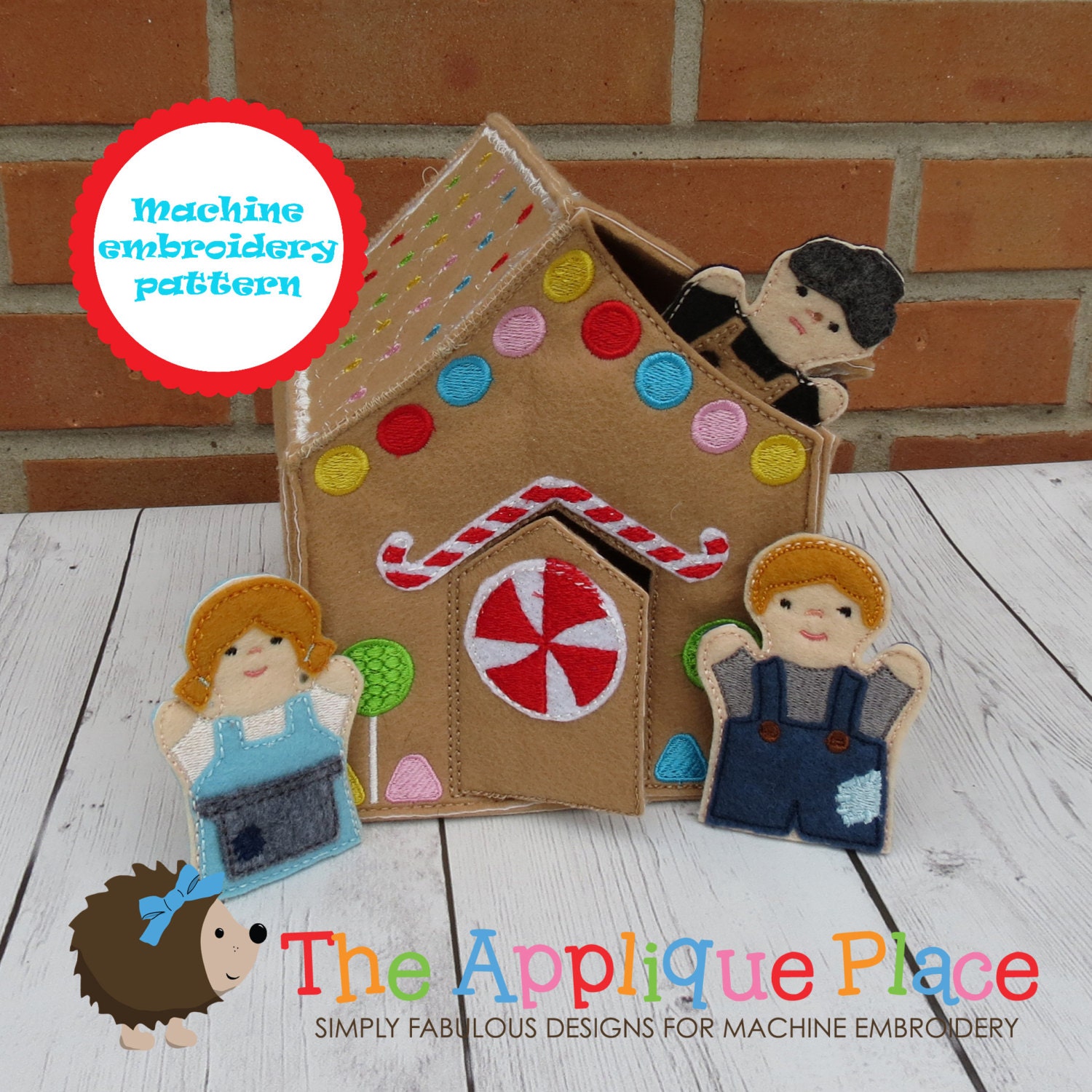 Finger Puppets Embroidery Design Hansel and Gretel in the | Etsy