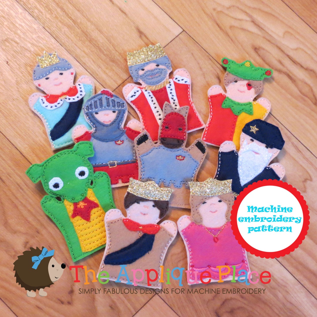 Finger Puppets Embroidery Design - Castle Finger Puppets - in the Hoop ...