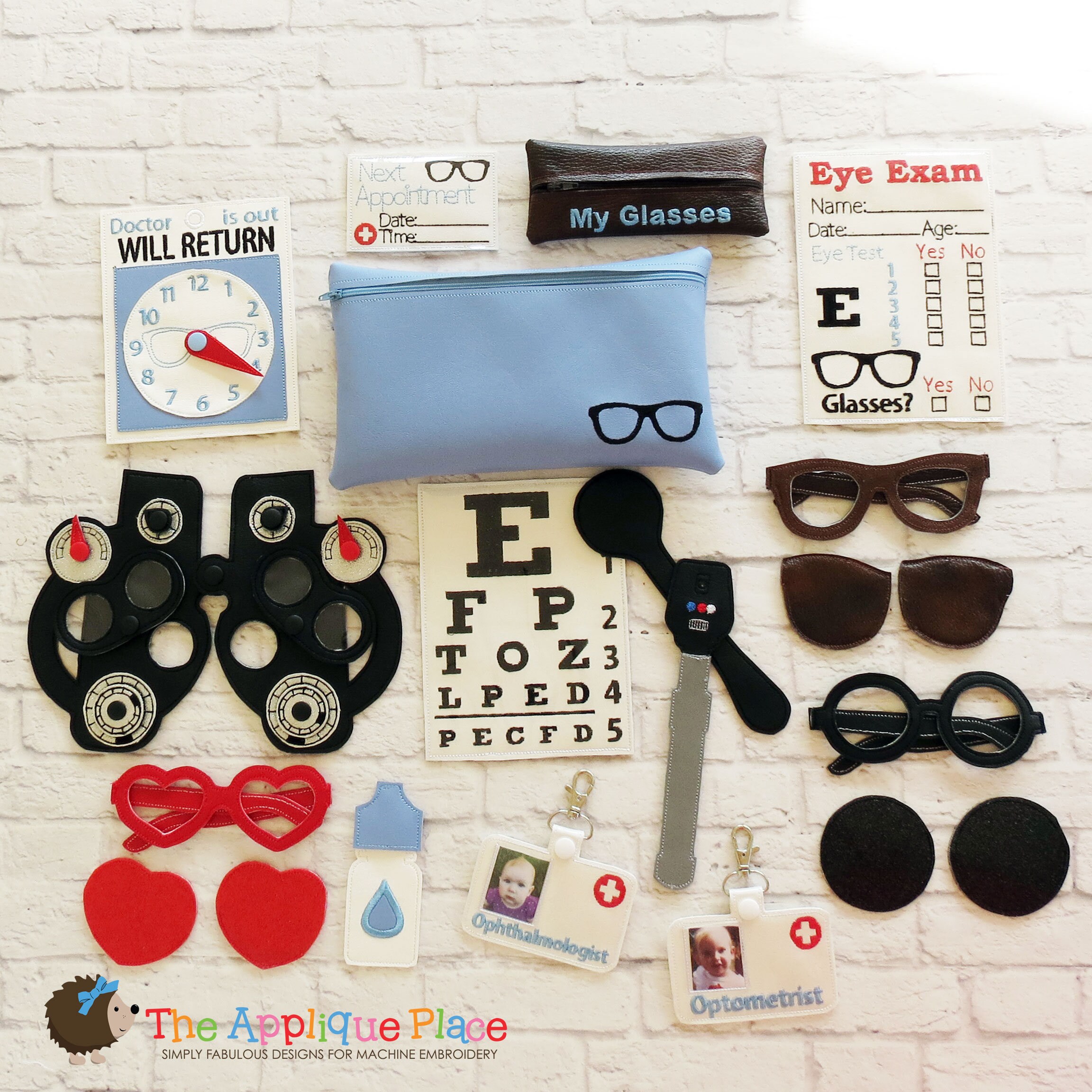 ITH Eye Doctor Play Set Embroidery Pattern - Pretend Play - Machine ...