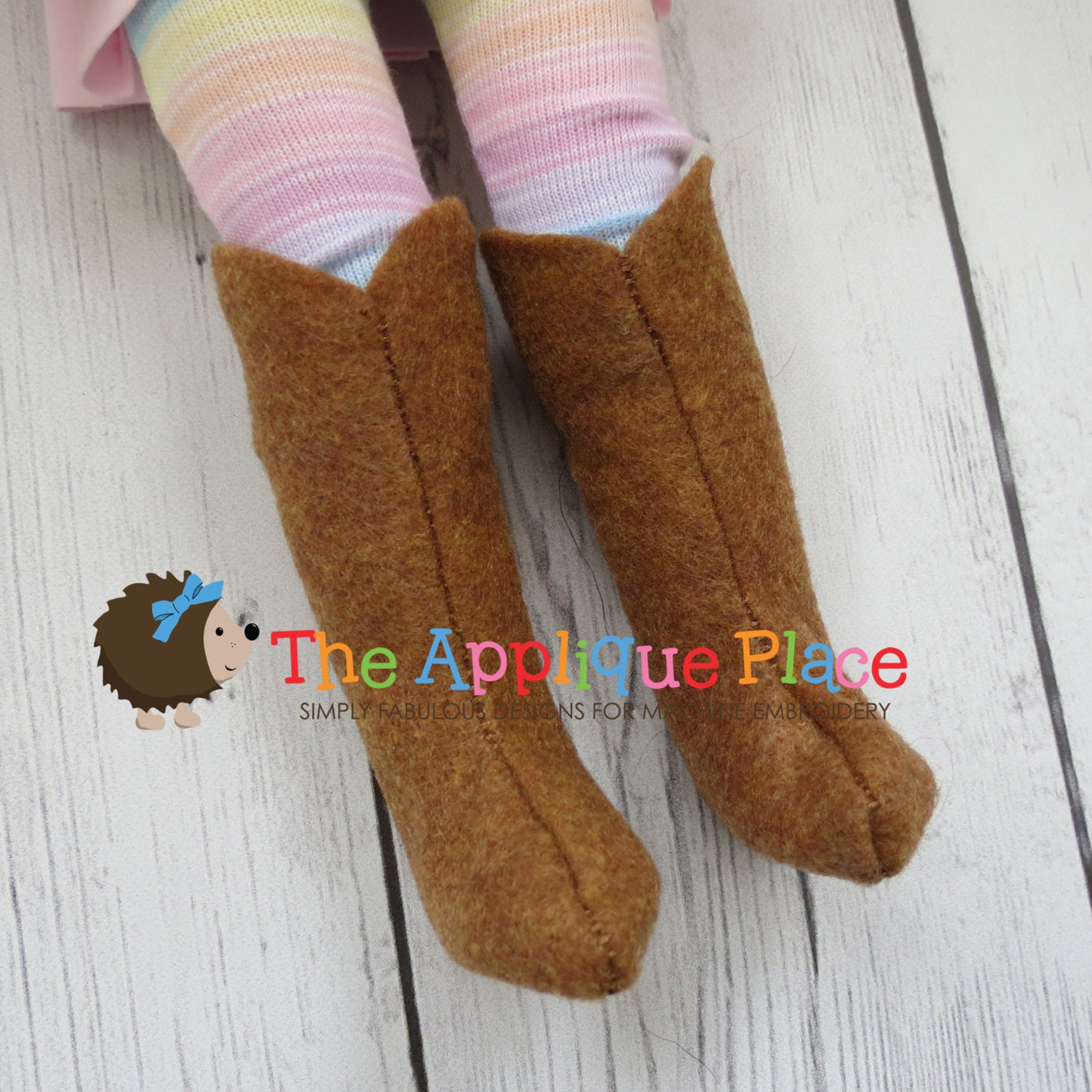 Doll Clothing Pattern in the Hoop ITH Boots for 14 - Etsy