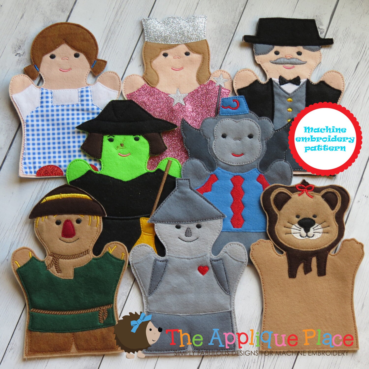 PATTERN Set of 8 Wizard of Oz Hand and Finger Puppets in the - Etsy