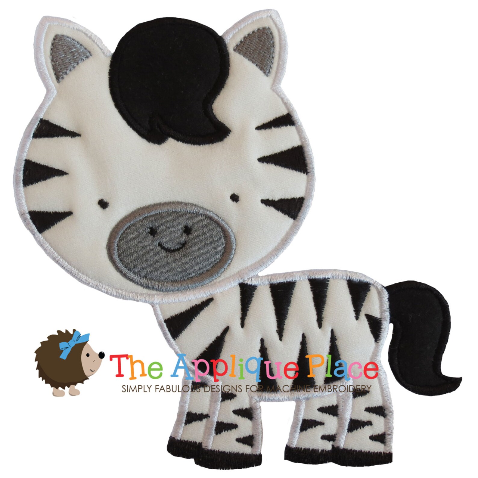 Zebra Applique Design , Instant Digital Download File for Machine ...