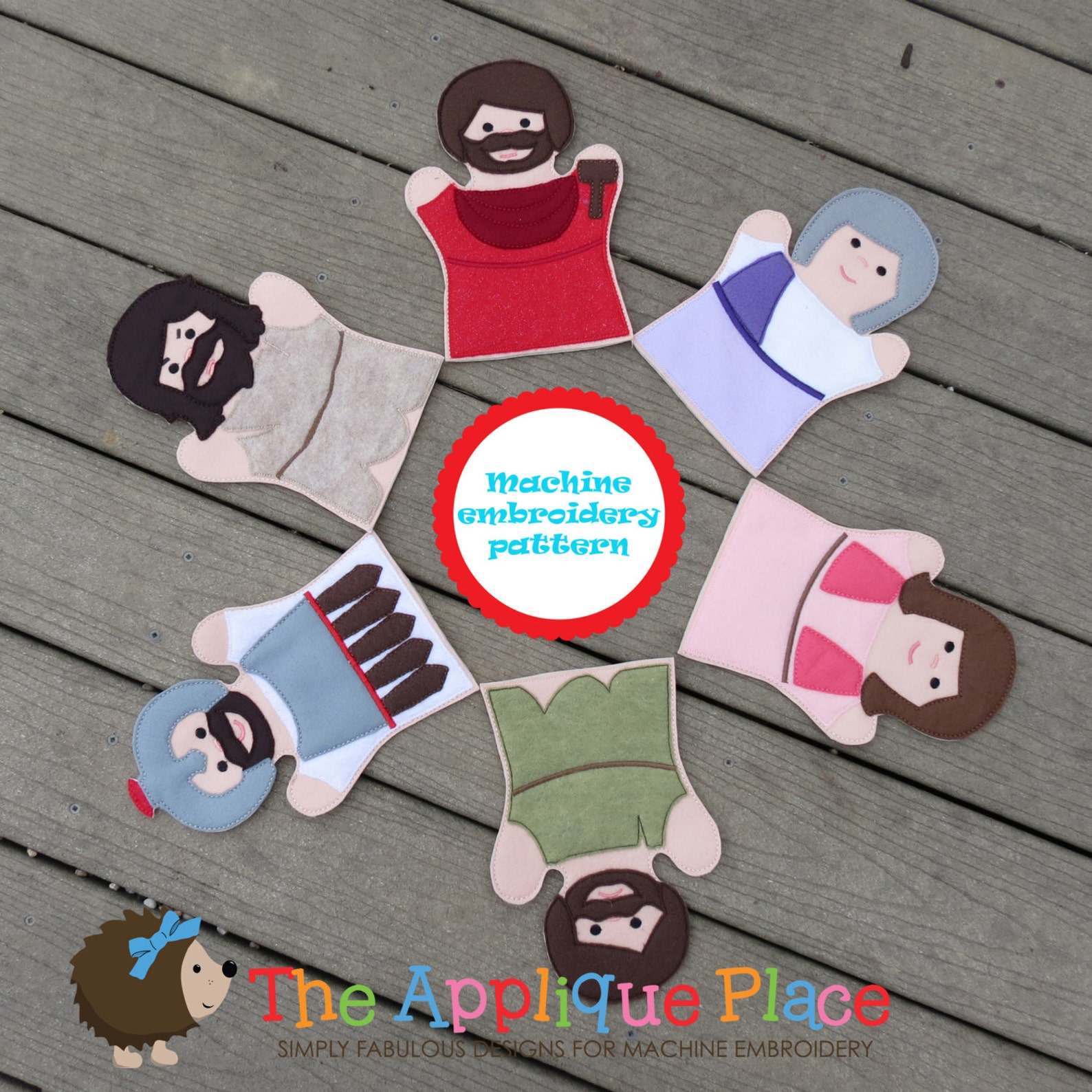 Finger Puppets Embroidery Design Bible Character Puppets - Etsy