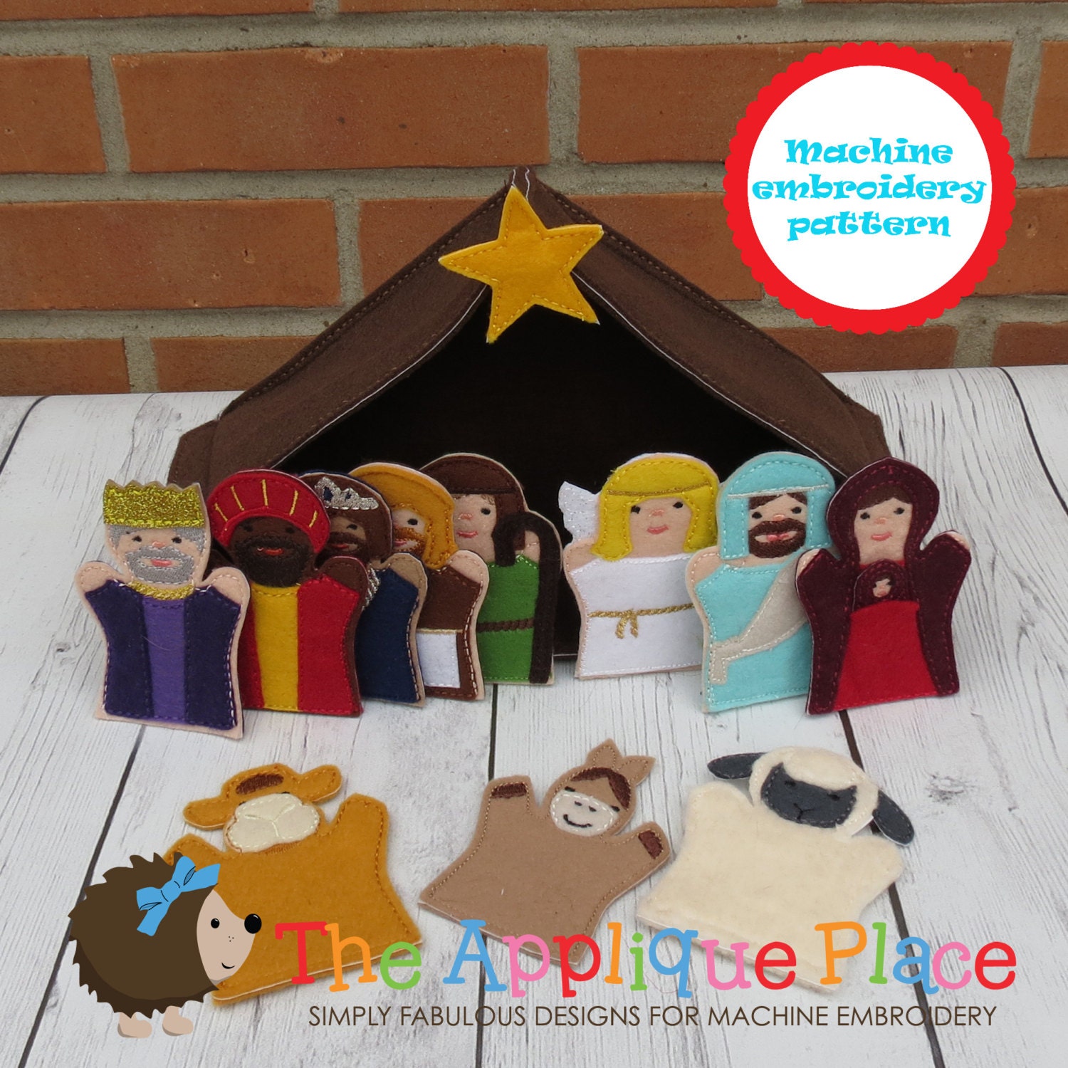 Finger Puppets Embroidery Design Nativity Finger Puppets - Etsy